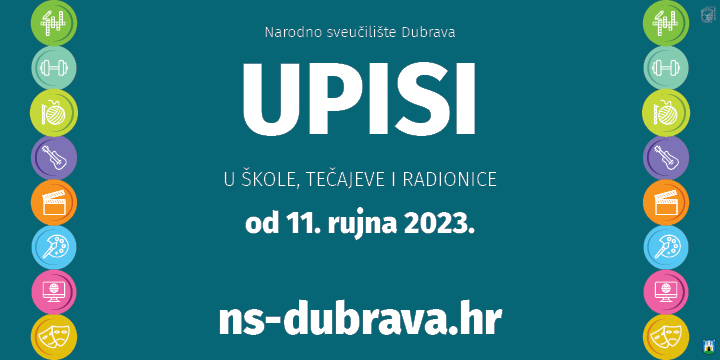 Upisi – od 11. rujna 2023. - Centar kulture Dubrava
